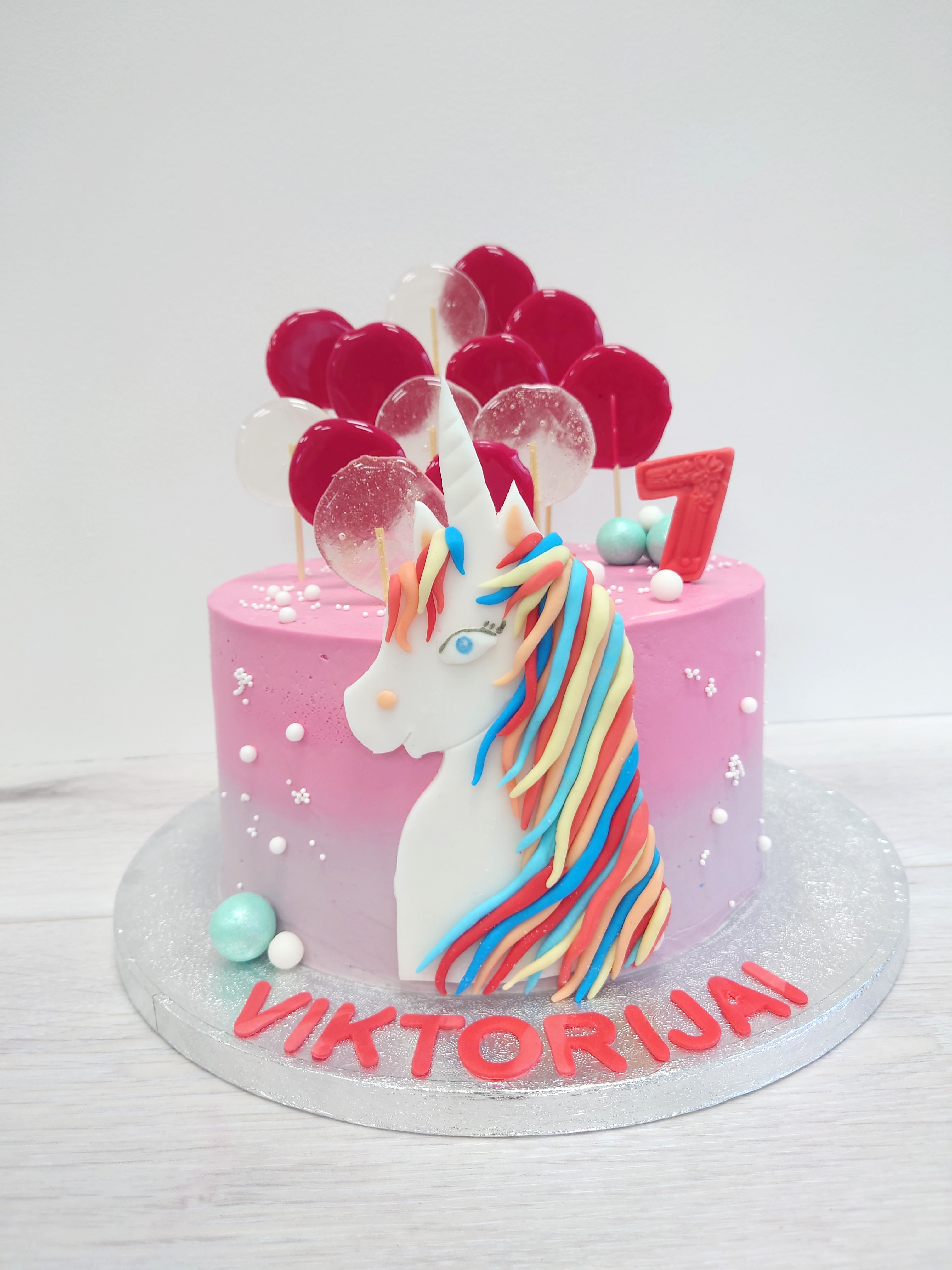 Vaikiški tortai "Vienaragis"